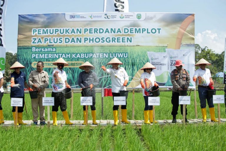 Petrokimia Gresik Gelar Demplot Tanaman Padi di Luwu dengan Aplikasi Tiga Pupuk Baru | RITMEE.CO.ID
